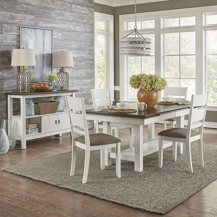 Laurel Foundry Modern Farmhouse Luz Trestle Table Dining Set | Wayfair